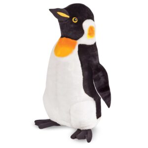 melissa & doug giant penguin - lifelike stuffed animal (nearly 2 feet tall) large