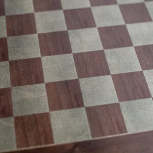 17.25" Fortress Chessboard with 1.5" Square, Tan & Brown