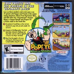 popeye: rush for spinach