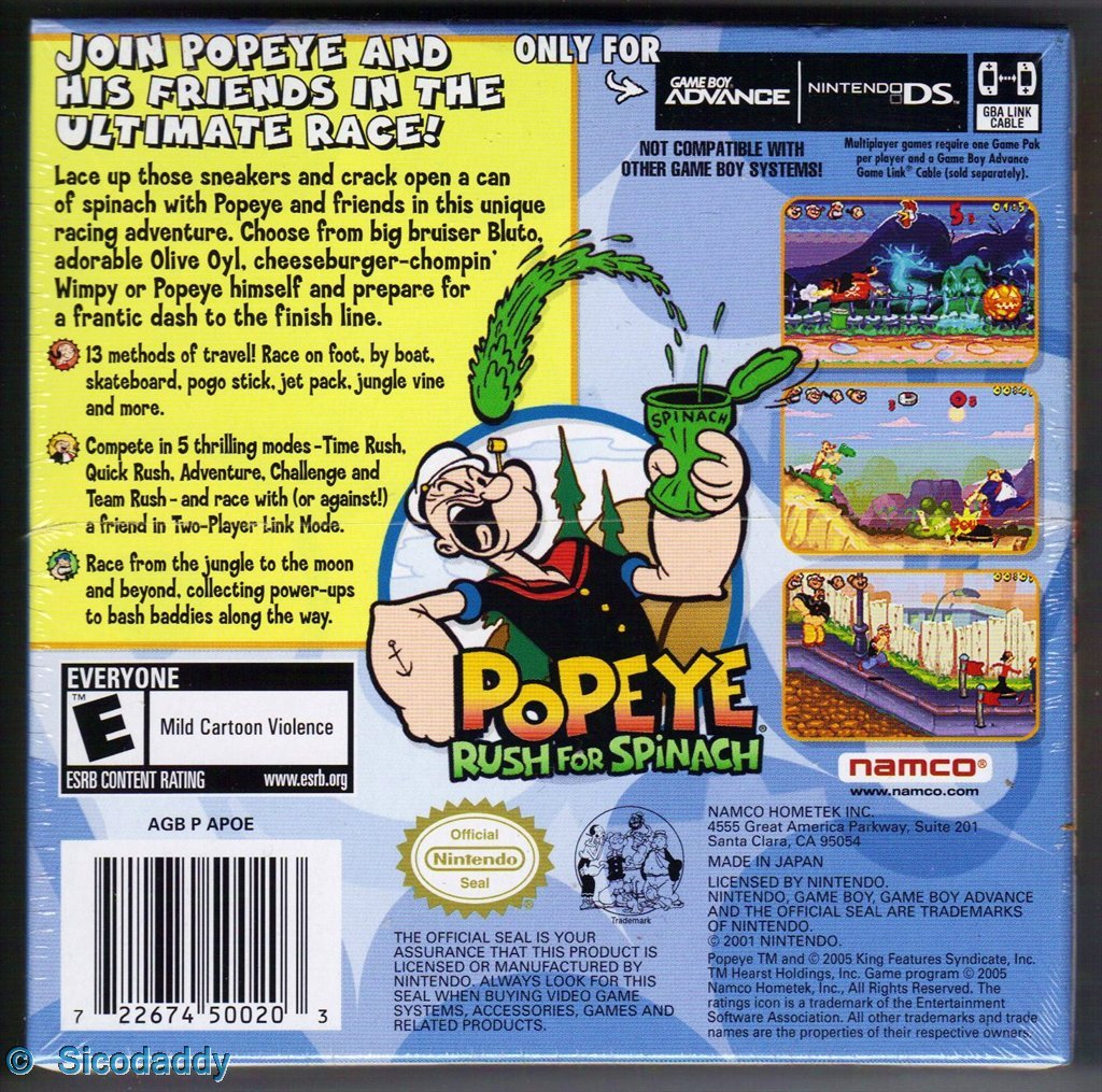 Popeye: Rush for Spinach