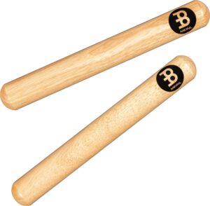 meinl percussion classic hardwood claves musical instrument sticks — not made in china — for live, studio and classrooms, 2-year warranty (cl1hw)