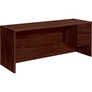 hon pedestal credenza, right, 72 by 24 by 29-1/2-inch, mahogany