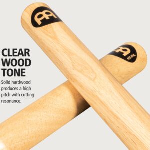 Meinl Percussion Classic Hardwood Claves Musical Instrument Sticks — NOT Made in China — for Live, Studio and Classrooms, 2-Year Warranty (CL1HW)