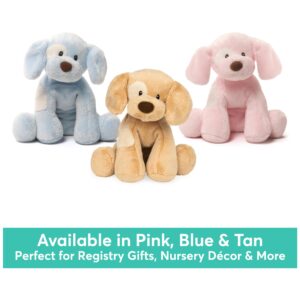 Baby GUND Spunky Barking Puppy Stuffed Animal Sound Toy, Animated Plush Sensory Toy with Sounds, for Babies and Newborns, Pink, 8”