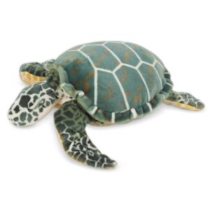 melissa & doug giant sea turtle - lifelike stuffed animal