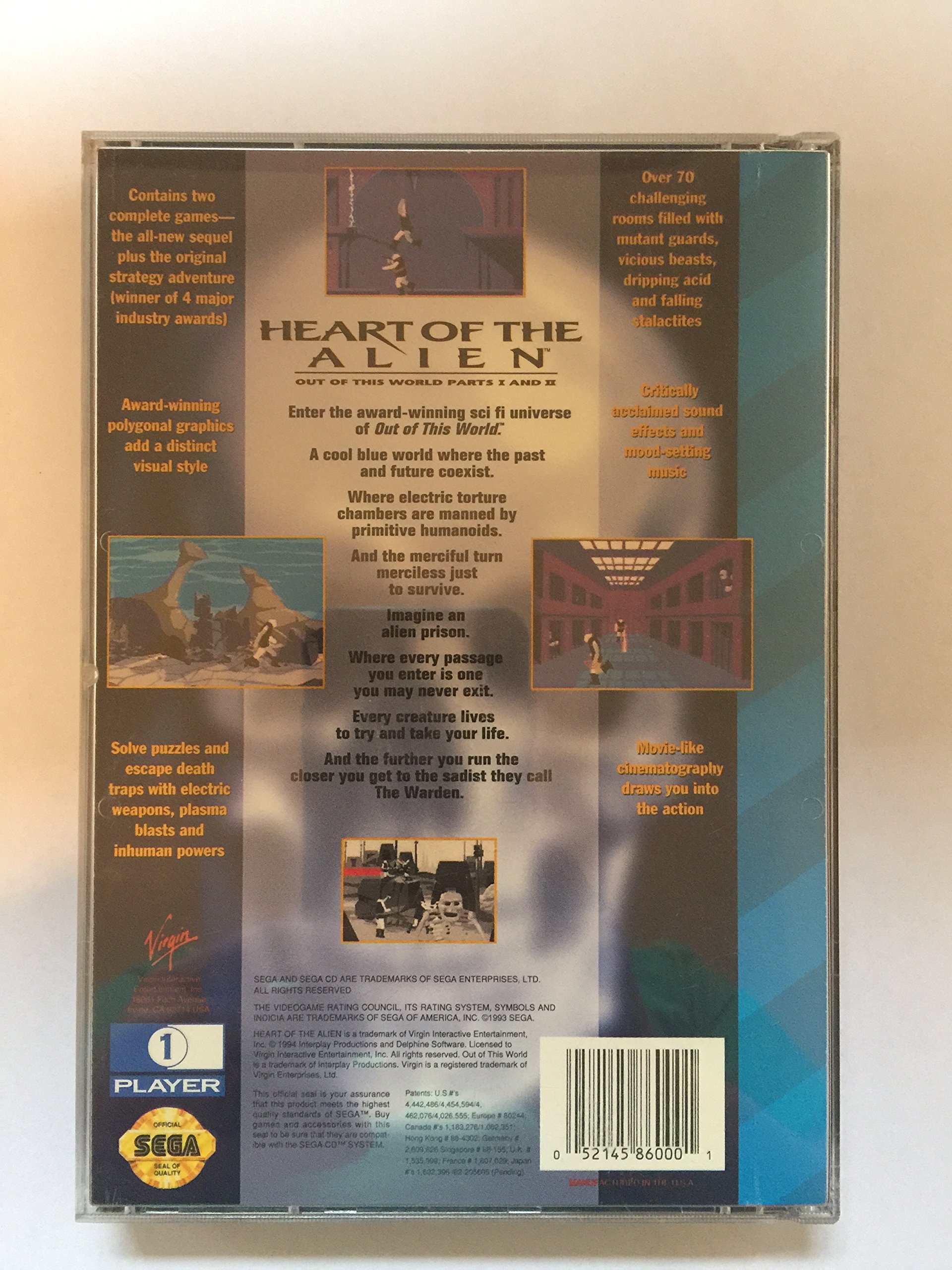 Heart Of The Alien - Out Of This World Parts 1 & 2 (Sega CD)