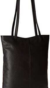 Derek Alexander Ns Shopper Bag with 2 Front Pockets, Black, One Size