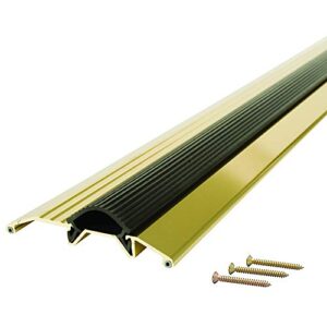 anodized brite gold deluxe low threshold with vinyl seal - md building products 09159