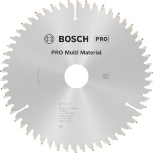 bosch 2608640509 multi material circular saw blade, 190mm x 2.4mm x 30mm, 54 teeth, silver