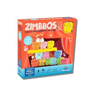 blue orange games zimbbos award winning wooden skill building stem counting stacking game for kids