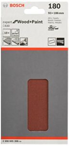 bosch 2608605308 93 x 186 mm sanding sheets for orbital sanders