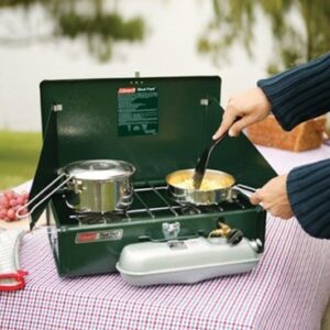 Coleman 2 Burner Dual Fuel Compact Liquid Fuel Stove