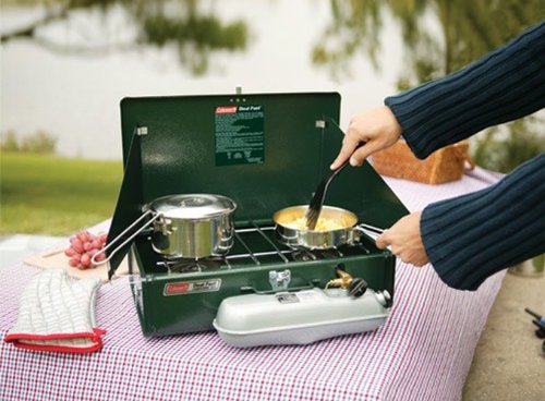 Coleman 2 Burner Dual Fuel Compact Liquid Fuel Stove