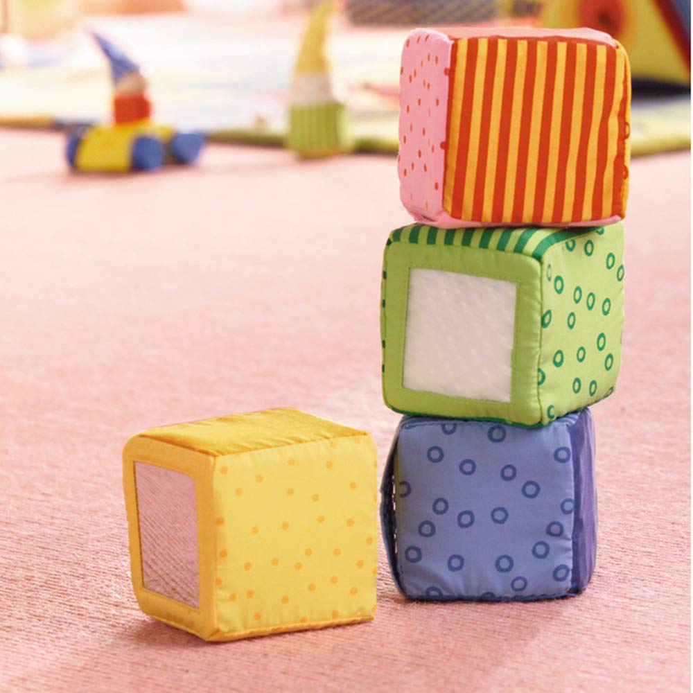 HABA Happy Quartett - 4 Soft Blocks Each with a Unique Sound and Texture for Ages 6 Months and Up