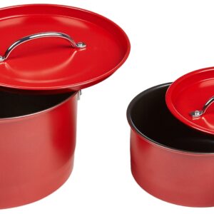 Coleman 5-Piece Family Cook Set,Red, 5 Piece