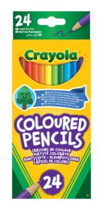 crayola colouring pencils - assorted colours (pack of 24) | a must-have for all kids arts & crafts sets | ideal for kids aged 3+