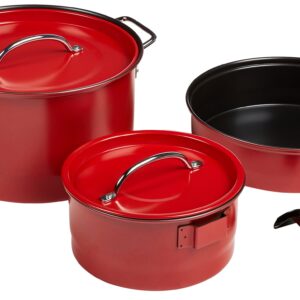 Coleman 5-Piece Family Cook Set,Red, 5 Piece