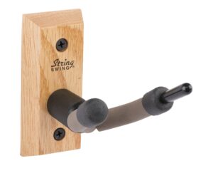 string swing violin hanger wooden wall mount for home & studio cc01v-o hardwood oak