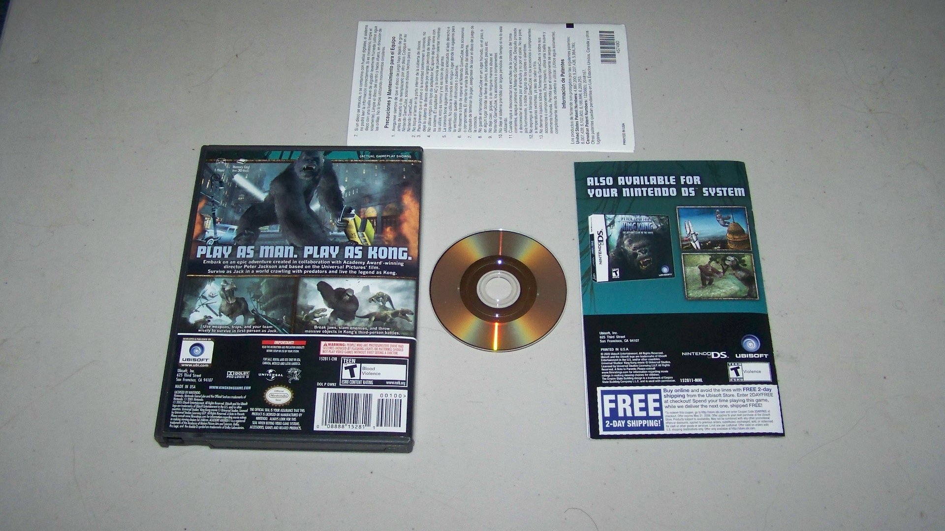 Peter Jackson's King Kong: The 8th Wonder of the World - Gamecube