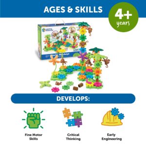 Learning Resources Gears! Gears! Gears! Movin' Monkeys Building Play Set, 103 Pieces