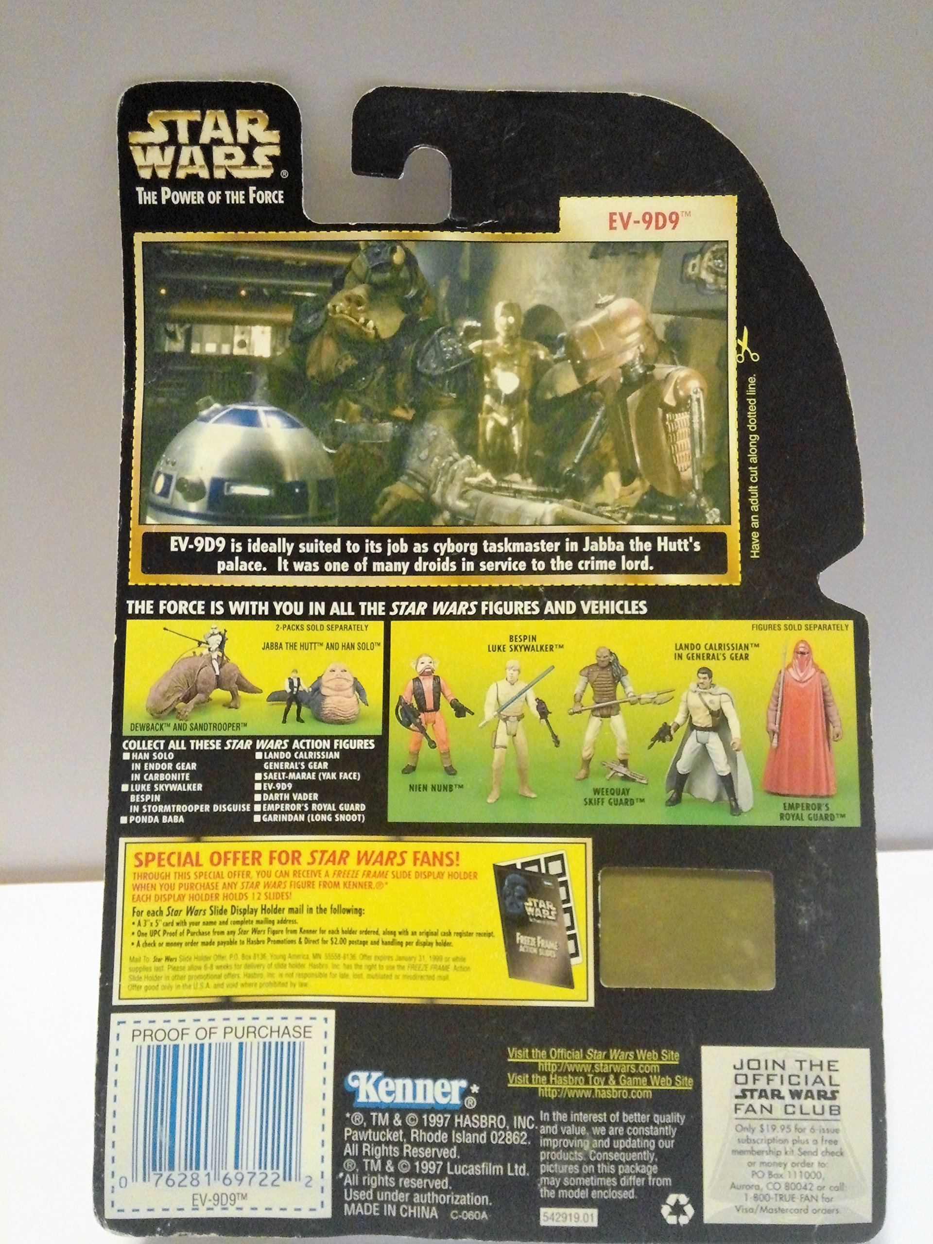 Star Wars EV-9D9 Power of the Force Green Card Action Figure