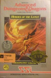 heroes of the lance - commodore 64