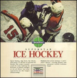 superstar ice hockey - commodore 64