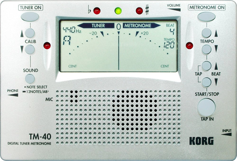 Korg TM40 Large Display Digital Tuner and Metronome