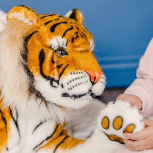 Melissa & Doug Giant Tiger - Lifelike Stuffed Animal (over 5 feet long)