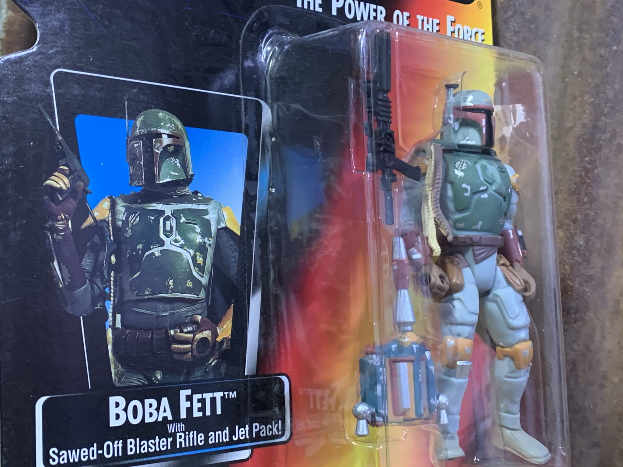 Star Wars, The Power Of The Force Red Card, Boba Fett Action Figure, 3.75 Inches