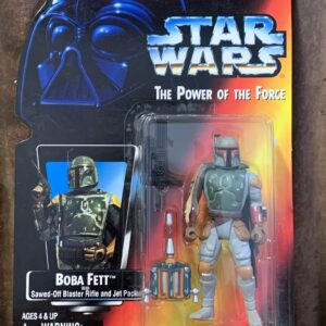 Star Wars, The Power Of The Force Red Card, Boba Fett Action Figure, 3.75 Inches