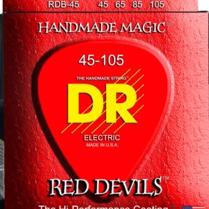 DR Strings Red Devils - Extra-Life Red Coated Bass 45-105