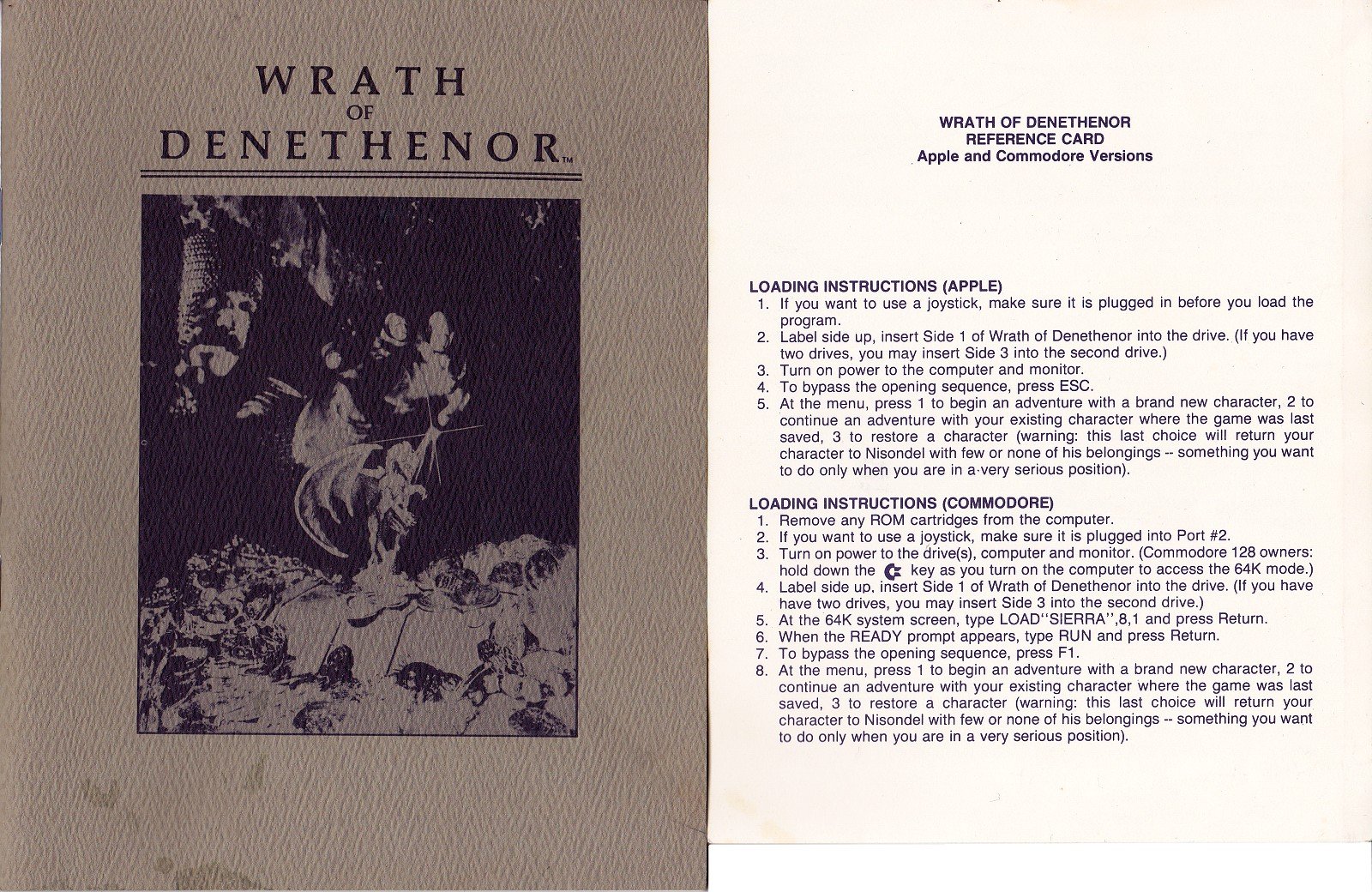 The Wrath of Denethenor - Commodore 64