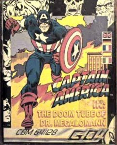 captain america in: the doom tube of dr. megalomann - commodore 64