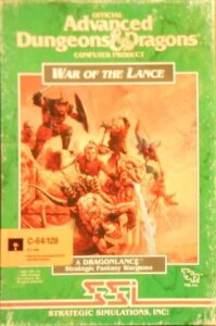 war of the lance - commodore 64