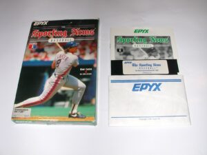 the sporting news baseball - commodore 64