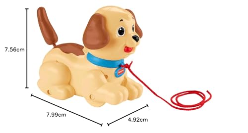 Fisher-Price Toddler Toy Lil’ Snoopy Pull-Along Puppy Dog, Walking Activity for Developmental Play Infants Ages 1+ Years