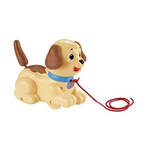 fisher-price toddler toy lil’ snoopy pull-along puppy dog, walking activity for developmental play infants ages 1+ years