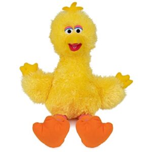 gund sesame street official big bird muppet plush, premium plush toy for ages 1 & up, yellow, 14”