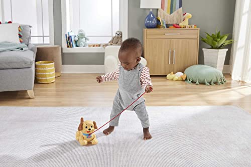 Fisher-Price Toddler Toy Lil’ Snoopy Pull-Along Puppy Dog, Walking Activity for Developmental Play Infants Ages 1+ Years