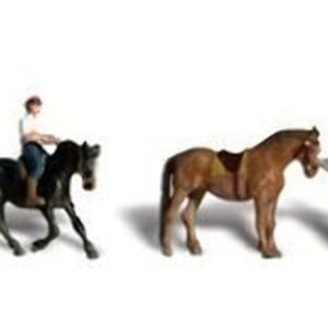 Horseback Riders HO Scale Woodland Scenics