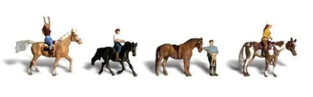 Horseback Riders HO Scale Woodland Scenics