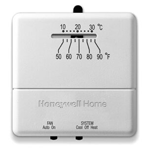 honeywell home ct31a1003 heat/cool non-programmable thermostat, white