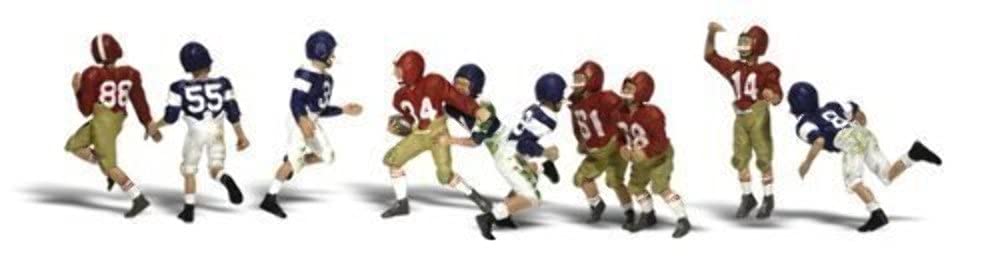 Youth Football Players HO Scale Woodland Scenics