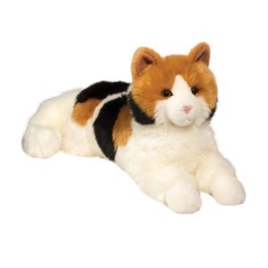 douglas puzzle calico cat plush stuffed animal