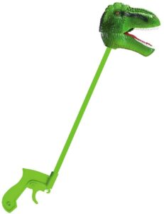 safari ltd. green t-rex snapper - 18" dinosaur grabber toy for boys, girls, and kids age 3+