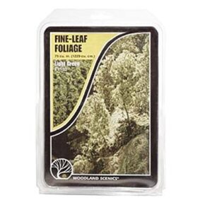 Woodland Scenics Fine Leaf Foliage 75 Square Inches-Light Green