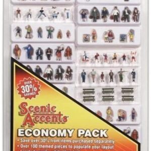 Woodland Scenics A2053 HO Assorted Figure Economy Set