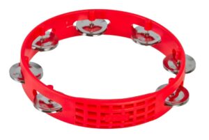 latin percussion lpa181 8 inch tambourine red