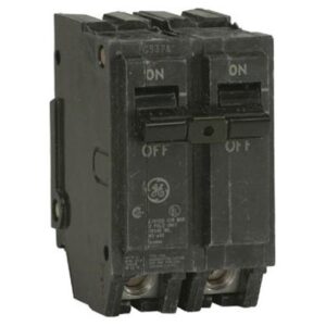 connecticut electric general electric thql2150 circuit breaker, 2-pole 50-amp thick series, black